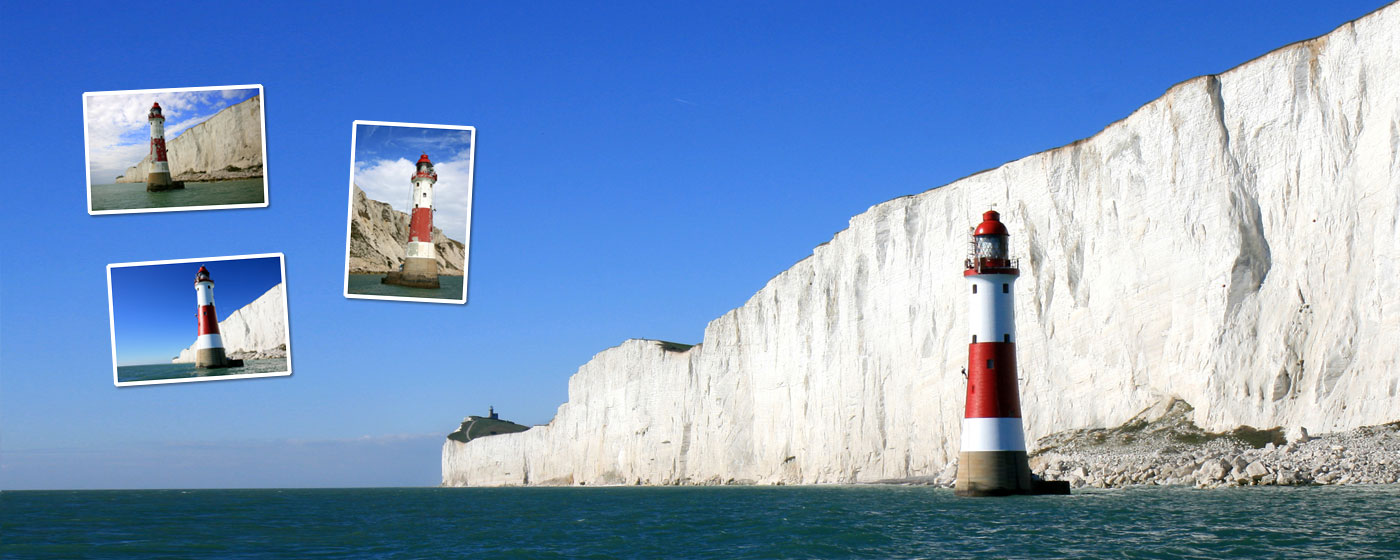 The Beachy Head Lighthouse, Beachy Head, near Eastbourne, East Sussex